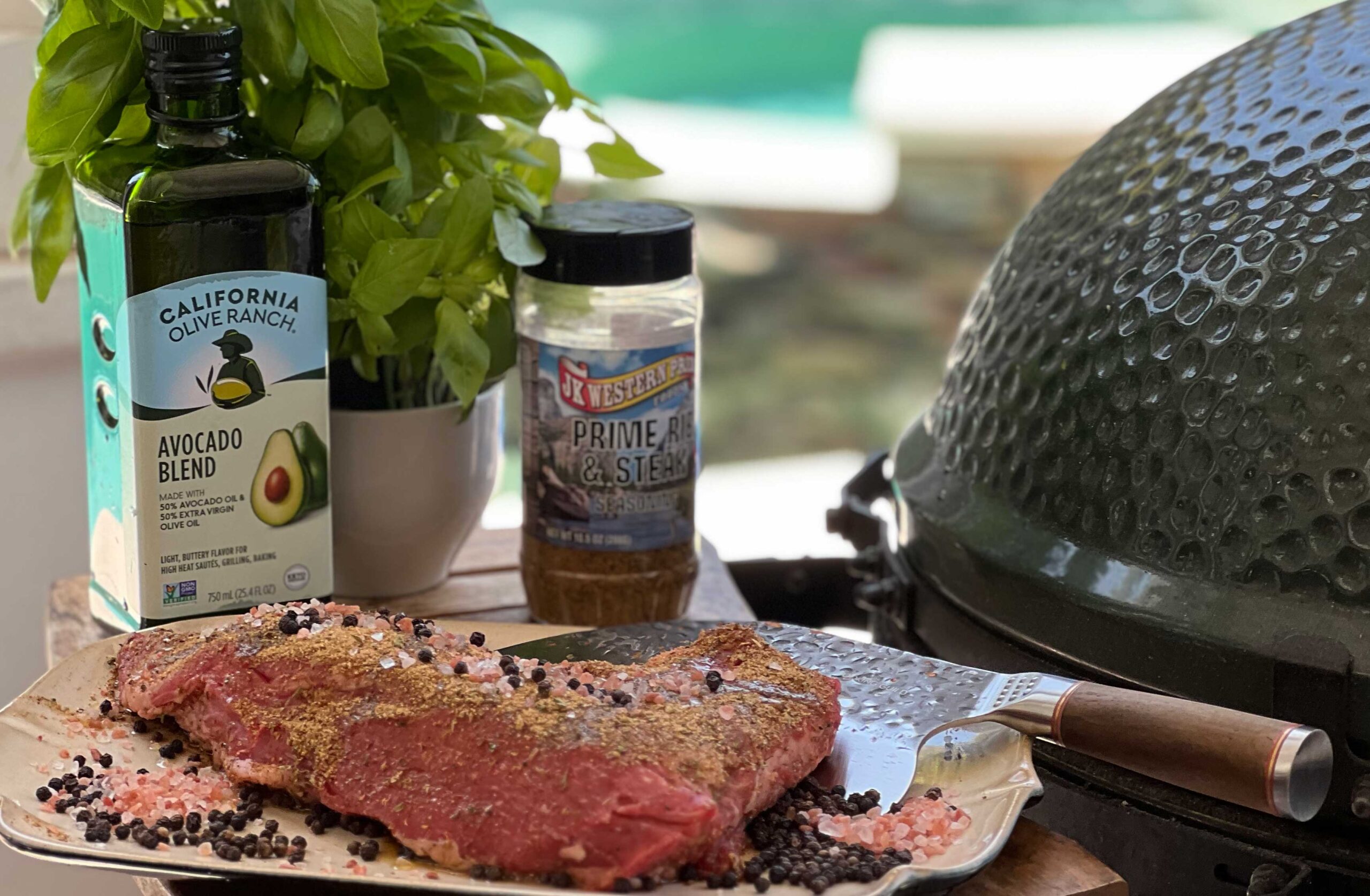 Savory Tri Tip Recipe Cooked On The Big Green Egg Feeding Mr Squeeze
